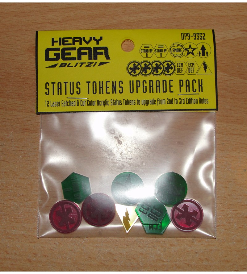 Heavy Gear Blitz Status Tokens Upgrade Pack 2nd to 3rd Edition